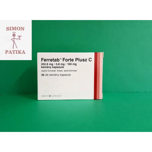Ferretab Forte Plusz C kapszula 30db-Simon Webpatika