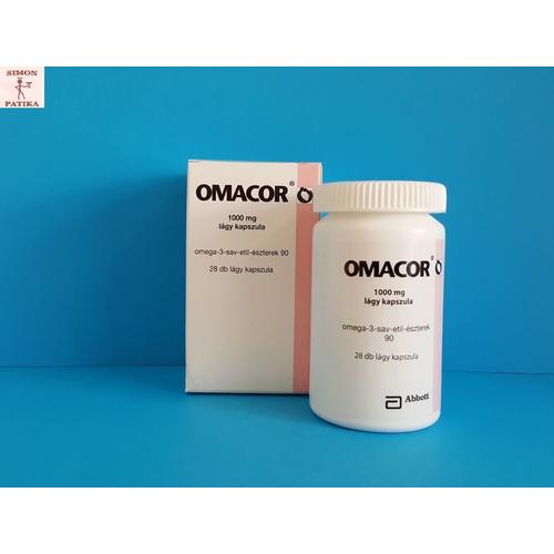 Omacor 1000 mg lágy kapszula 28db - Simon Webpatika