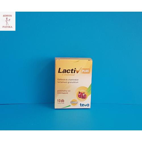 Lactiv Plusz élőflóra granulátum gránátalma 10db - Simon Webpatika