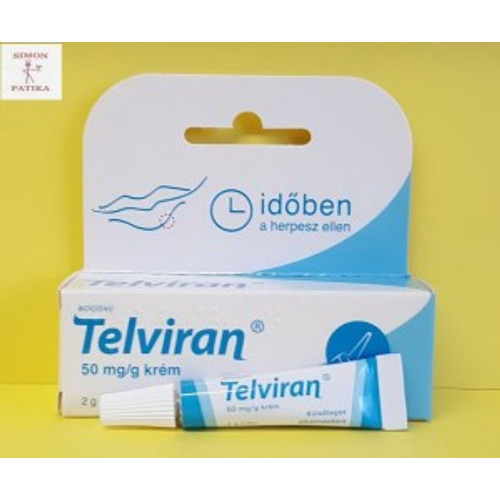 Telviran 50 mg/g krém 2g - Herpesz - Simon Webpatika Online gyógyszertár