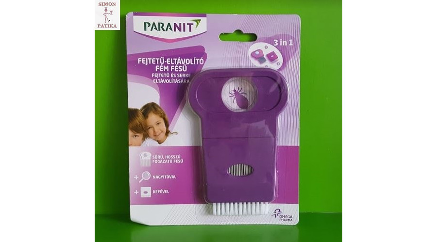 Paranit fejtetű és serke eltávolító fésű 3 in 1 - Simon Webpatika