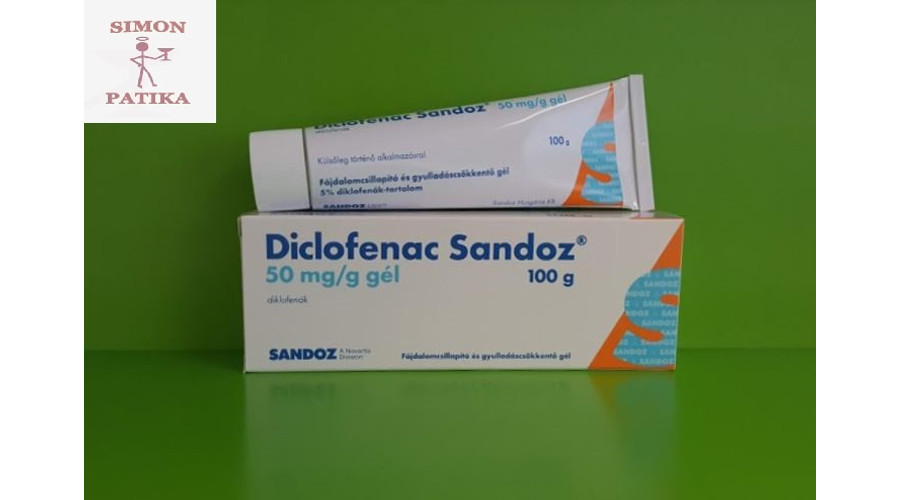 Diclofenac Sandoz 50mg/g gél 100g - Simon Webpatika