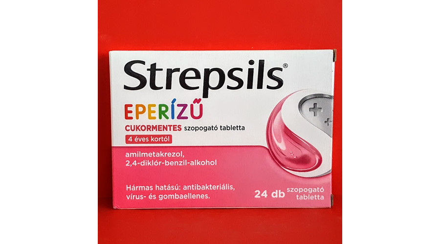 Strepsils eperízű cukormentes szopogató tabletta 24db - Simon Webpatika