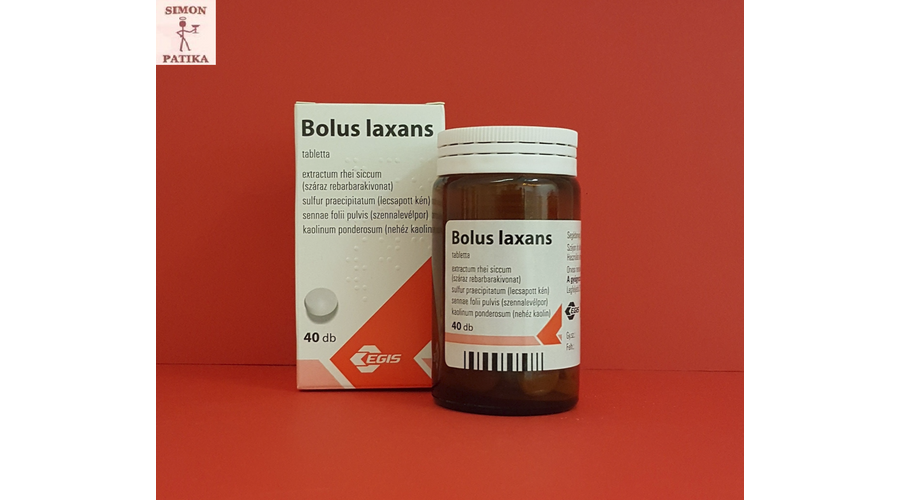 Bolus laxans tabletta 40db - Simon Webpatika