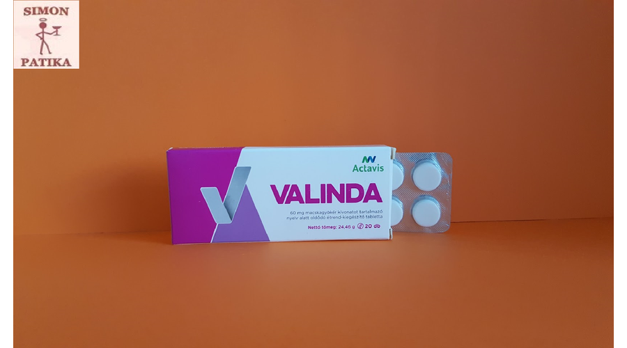 Valinda nyelv alatti tabletta 20db - Simon Webpatika