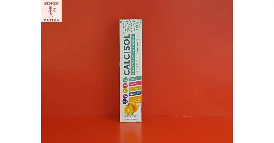 Calcisol szerves Ca D3 K2 vit.Cink pezsgőtabletta 20db - Simon Webpatika