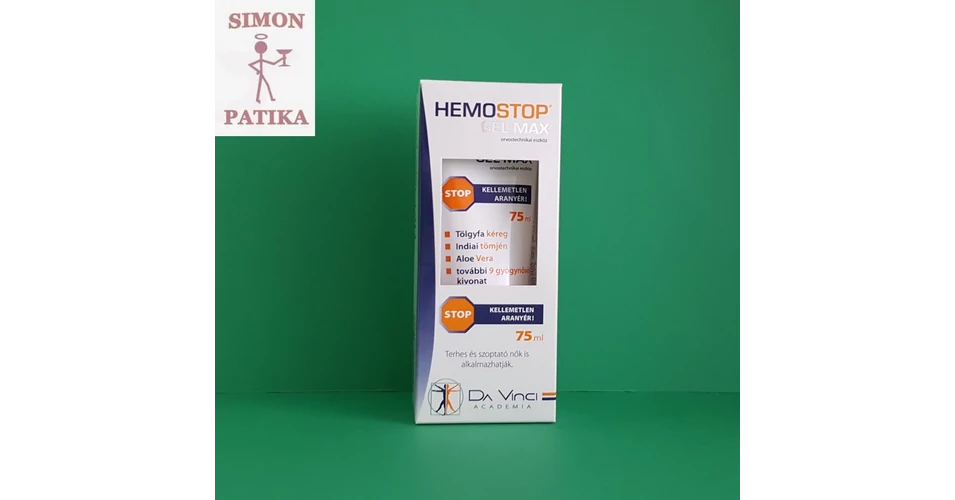 Hemostop Max gél aranyérre 75ml - Simon Webpatika