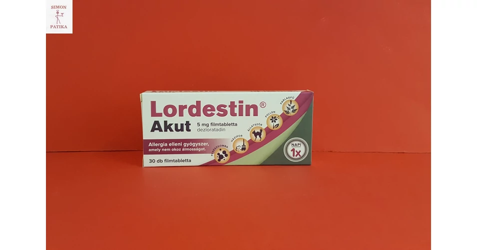 Lordestin Akut 5 mg filmtabletta 30db - Simon Webpatika