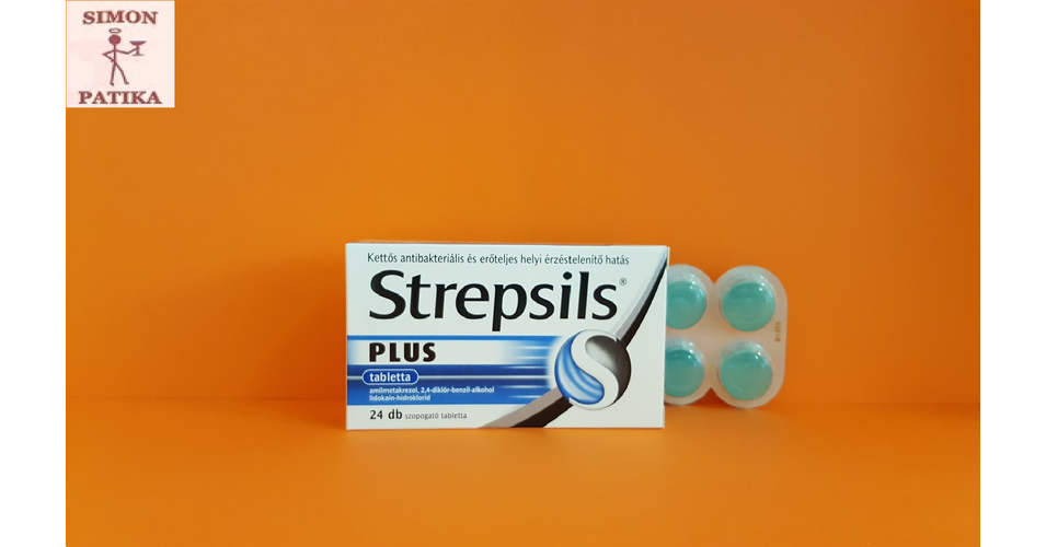 Strepsils Plus tabletta 24db - Simon Webpatika
