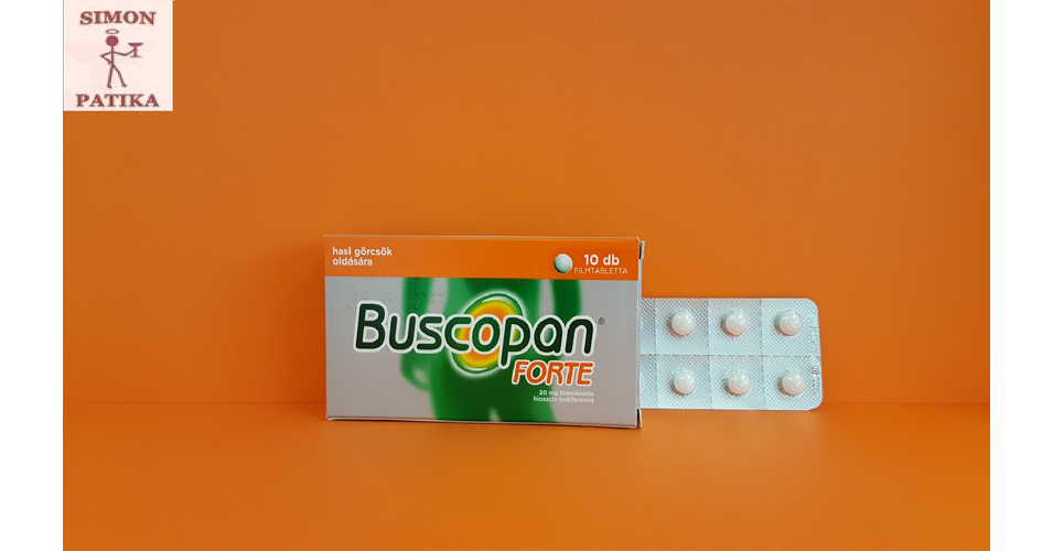 Buscopan Forte 20mg filmtabletta 10db - Simon Webpatika