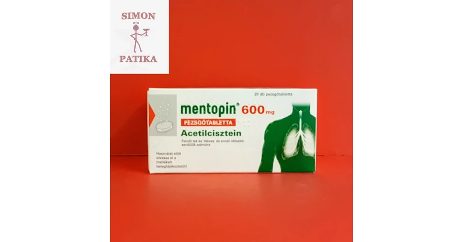 Mentopin 600mg pezsgőtabletta -Simon Webpatika