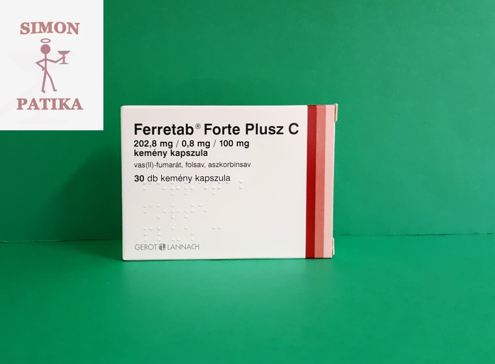 Ferretab Forte Plusz C kapszula 30db-Simon Webpatika