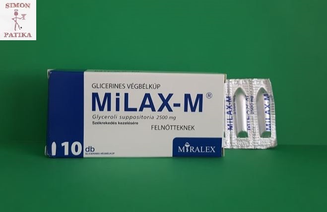 Milax-M glicerines végbélkúp felnőtteknek 10db - Simon Webpatika